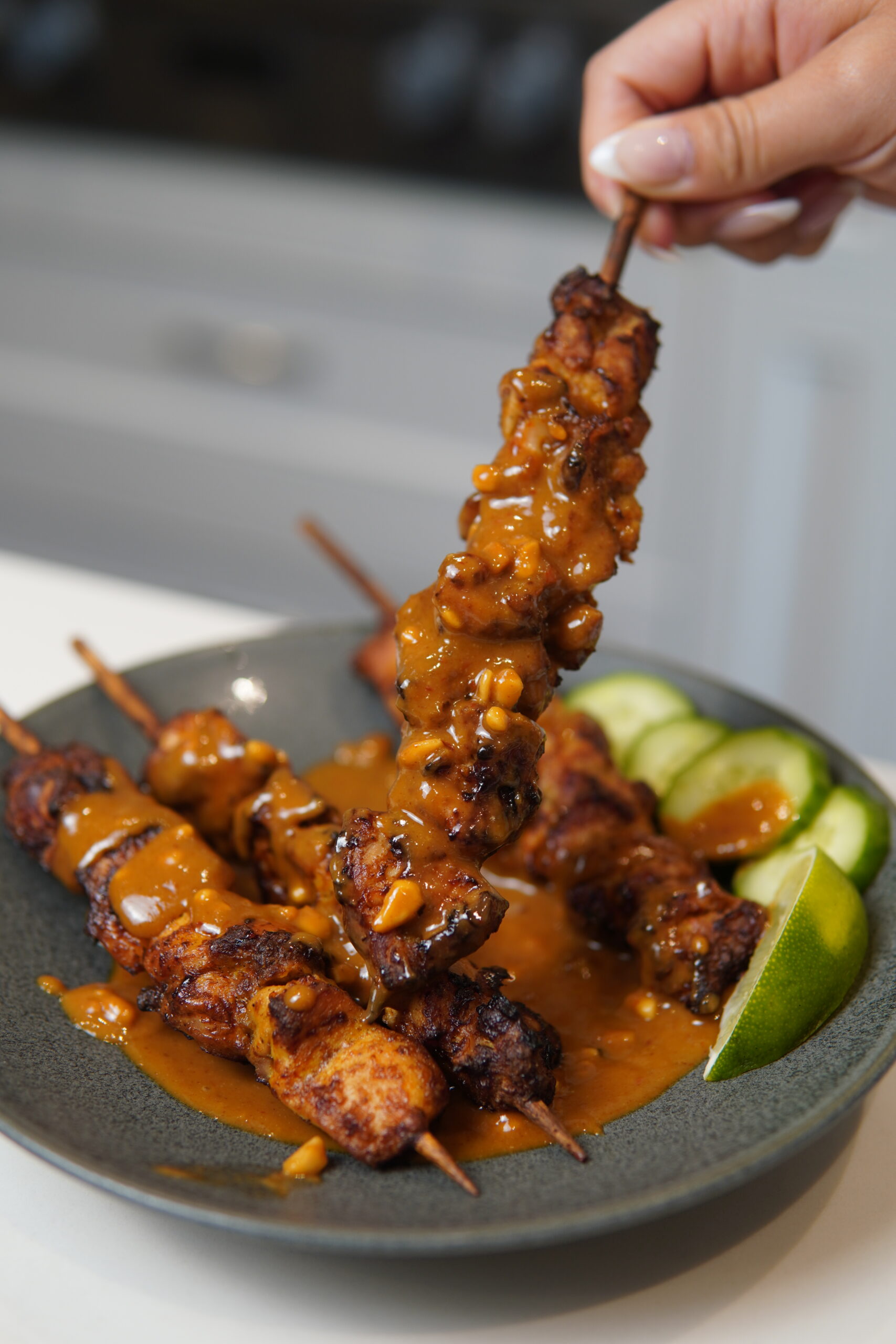 Chicken Satay With Peanut Sauce - Kwokspots